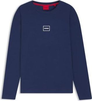 HUGO BOSS Hugo Laze Longsleeve 10261152 01 Loungew_T-Shirt &agrave; Manches Longues, Bleu fonc&eacute;, XXL Hommes