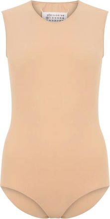 Maison Margiela Femme, Tops, Beige, Taille: 38 FR Body Technique Sans Manches en Jersey
