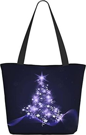 AOOEDM Merry Christmas Xmas Tree Ladies Shopping Bag 13x11x7in.Le cadeau parfait pour la Saint-Valentin.Cest de la Saint-Valentin pour maman, fille, &eacute;pouse, 