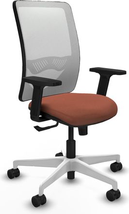 Piqueras y Crespo Zulema Telearbeitsstuhl mit 2D-Armen, h&ouml;henverstellbare Lendenwirbelst&uuml;tze, ausgestattet mit Sincro 3 Positionen und Schneidschaum, mit Rollen von 65 