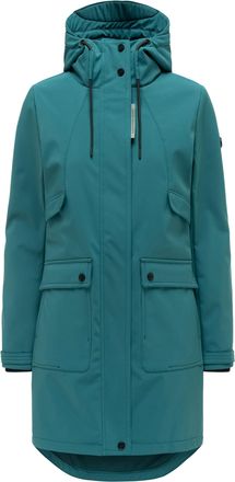 Navahoo Damen Softshell &Uuml;bergangsjacke Morgennebel mit Kapuze