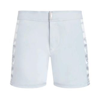 Vilebrequin Homme, Maillots de bain, Blanc, Taille: M Short de bain coupe Tailoring ceinture plate