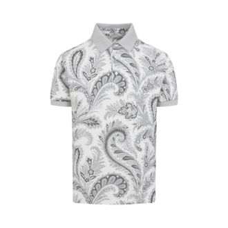 Etro Homme, Tops, Multicolore, Taille: S Polo &agrave; Imprim&eacute; Cachemire