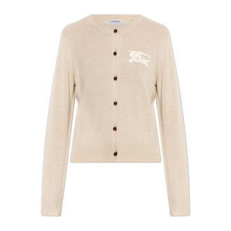 Burberry Femme, Pulls, Beige, Taille: 40 FR EKD Cotton Wool Cardigan