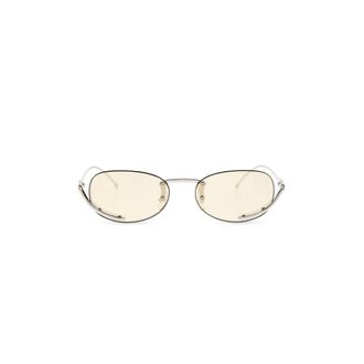Diesel unisex, Accessoires, Jaune, Taille: 53 MM Oval Lunettes de soleil