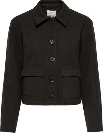 Jacqueline de Yong JdY Damen Jdycallie Life Short Jacket OTW Hab Noos, Chocolate Torte, x_s