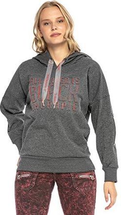 Cipo & Baxx WL246 Sweat à capuche pour femme, anthrazit, M