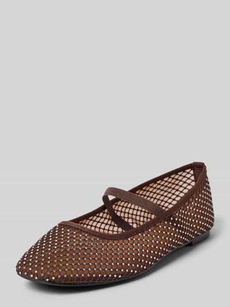 Bianco Ballerina in Mesh-Optik