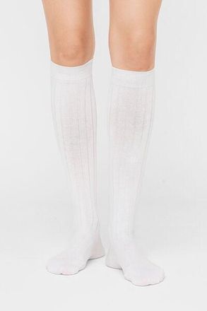 Calzedonia Lange Socken Mit Rippmuster Wei&szlig;