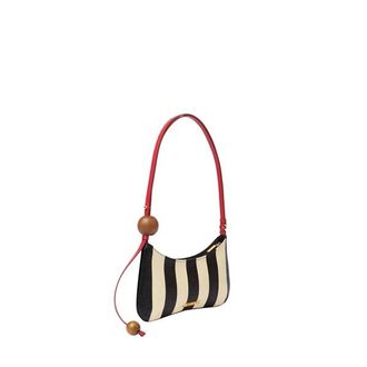 Jacquemus Sac Le Bisou Perl&eacute; ray&eacute; en cuir