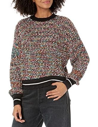 Desigual Jers_dua 2000 Black Pull Sweater, Noir, X-Small Femme