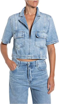 Replay Femme, Chemises, Bleu, Taille: XS Denim Shirt
