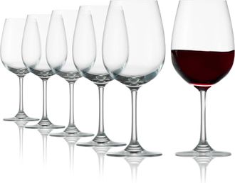 Stölzle Rotweingläser Weinland 6er-Set 450 ml - Hochwertige Weingläser ideal für Bordeaux - Eleganter Rotweinkelch aus Kristallglas für maximale Aromaentfaltu