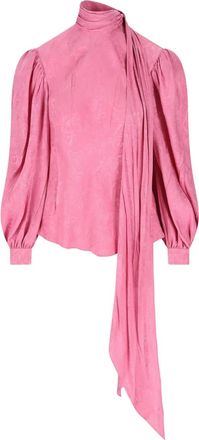 Gucci floral-motif long-sleeve shirt - Rosa