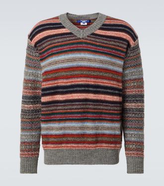 Junya Watanabe Pull rayé en laine