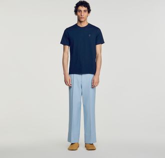 Sandro T-shirt en coton &agrave; logo