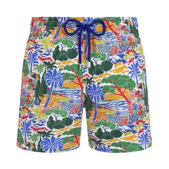 Vilebrequin Homme, Maillots de bain, Multicolore, Taille: XL Moorea Seaside Life Swim Shorts