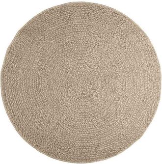 vidaXL vidaXL Tapis ZIZUR beige Ø 160cm aspect de jute intérieur et extérieur