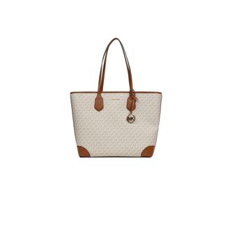 Michael Kors Eva Gro&szlig;e Signature Logo Tote Bag - - Bags - Damen - Beige - ONE SIZE