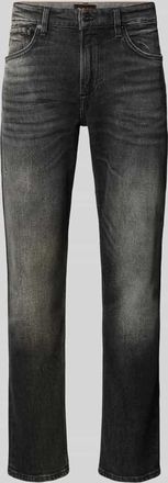 Boss Orange by Hugo Boss Regular Fit Straight Fit Jeans mit Label-Patch