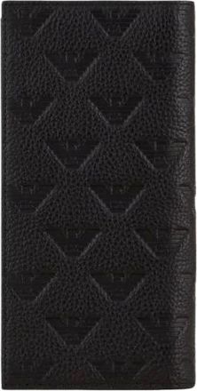 Emporio Armani Homme, Accessoires, Noir, Taille: ONE Size Portefeuille Classique en Cuir