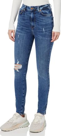 Jack & Jones Damen JXVIENNA Skinny HW CSE1008 B Jeanshose, Medium Blue Denim, XS/34L
