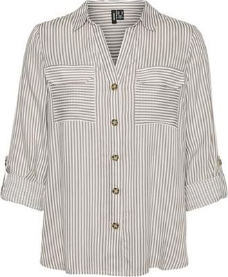 Vero Moda Vmbumpy L/S Shirt New WVN GA Noos Chemise, Jupe Moon, S Femmes