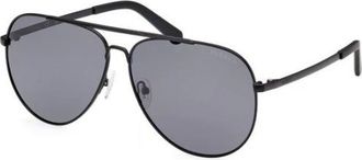 Guess Homme, Accessoires, Noir, Taille: 62 MM Lunettes de soleil aviateur