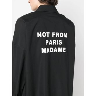 Dr&ocirc;le de Monsieur Logo-Embroidered Lightweight Jacket - Black