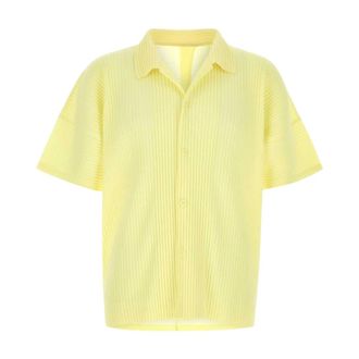 Issey Miyake Homme, Chemises, Jaune, Taille: M Couleurs Mensuelles : Chemise dao&ucirc;t