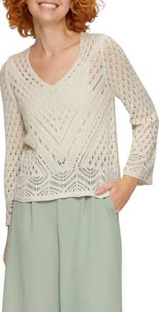 s.Oliver QS Leichter Strickpullover in Ajour-Muster