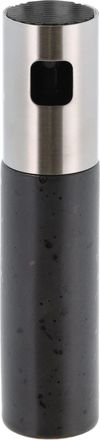 Bitz Ölsprüher für Speiseöl, Ölspray, Öl Sprühflasche aus Keramik/Steingut, Durchm. 4 cm, Höhe 18 cm,10 cl, Schwarz