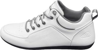 Generic Baskets en cuir à lacets pour homme - Antidérapantes - Légères - Baskets de basket-ball pour lextérieur - Chaussures de jogging athlétiques - Fitness 