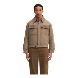 Filling Pieces Box Jacket Varsity - - Jackets - Herren - Braun - XL