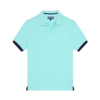 Vilebrequin Baumwoll-Piqu&eacute;-Polohemd - - Tops - Herren - Blau - M