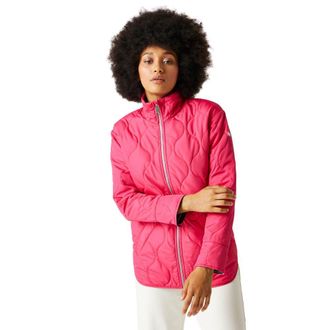 Regatta Damen Womens Courcelle Quilted Jacket Damen Courcelle Steppmantel mit durchgehendem Rei&szlig;verschluss, Hot Pink