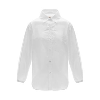 Herno Besticktes Baumwollhemd mit technischem Griff - - Blouses & Shirts - Damen - Wei&szlig; - L