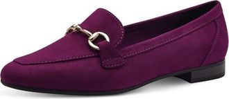 Marco Tozzi Mocassins pour Femme sans Talon v&eacute;g&eacute;talien avec Boucle, Raisin, 40 EU