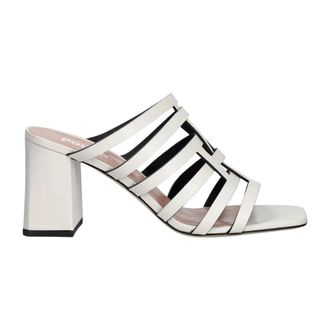Pollini Mules mit Blockabsatz - - Shoes - Damen - Wei&szlig; - 38 EU