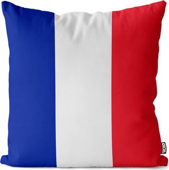 Void Watches Frankreich France Polyester Kissenbezug Flagge Fahne Fan-Kissen Kissenhülle Outdoor Indoor Bunt, Kissen Größe:40 x 40 cm