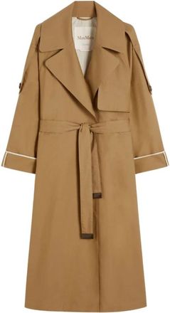 Max Mara Femme, Manteaux, Brun, Taille: 36 FR Manteaux ceintur&eacute;s