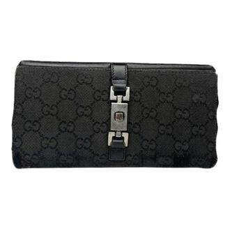Gucci Portefeuille en cuir Pre-owned - Femme - Pre-owned - Noir - Taille: ONE Size
