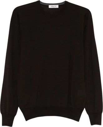 Gran Sasso Giuuno Pullover - - Knitwear - Herren - Braun - M