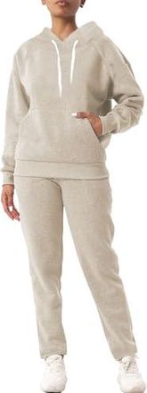 Generic Jogging Femme Ensemble, Survet&ecirc;ment 2 Pi&egrave;ces Manches Longues Tenue Chaude Sweats &agrave; Capuche et Pantalons Sportswear pour Jogging Sports Suit D&eacute;contract