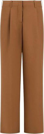 Herno Femme, Pantalons, Brun, Taille: 38 FR Wide Pantalons