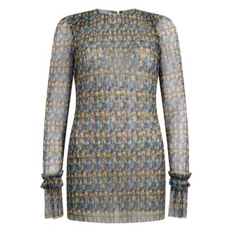Philosophy di Lorenzo Serafini Femme, Tops, Multicolore, Taille: 34 FR Top Translucide &agrave; Manches Volant&eacute;es