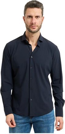 Yes-Zee YES Zee, Homme, Chemises, Bleu, Taille: M Chemise Stretch
