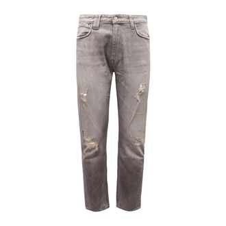 Cycle Baggy Denim Hose - - Jeans - Damen - Grau - W25