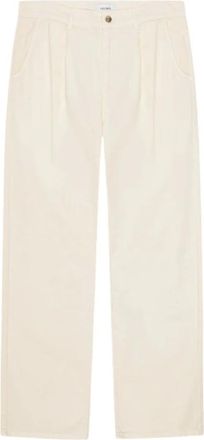 Les Deux Homme, Pantalons, Blanc, Taille: W32 Romeo Pleated Chino