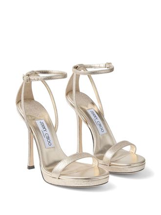 Jimmy Choo London Moza Heel Sandal - Gold